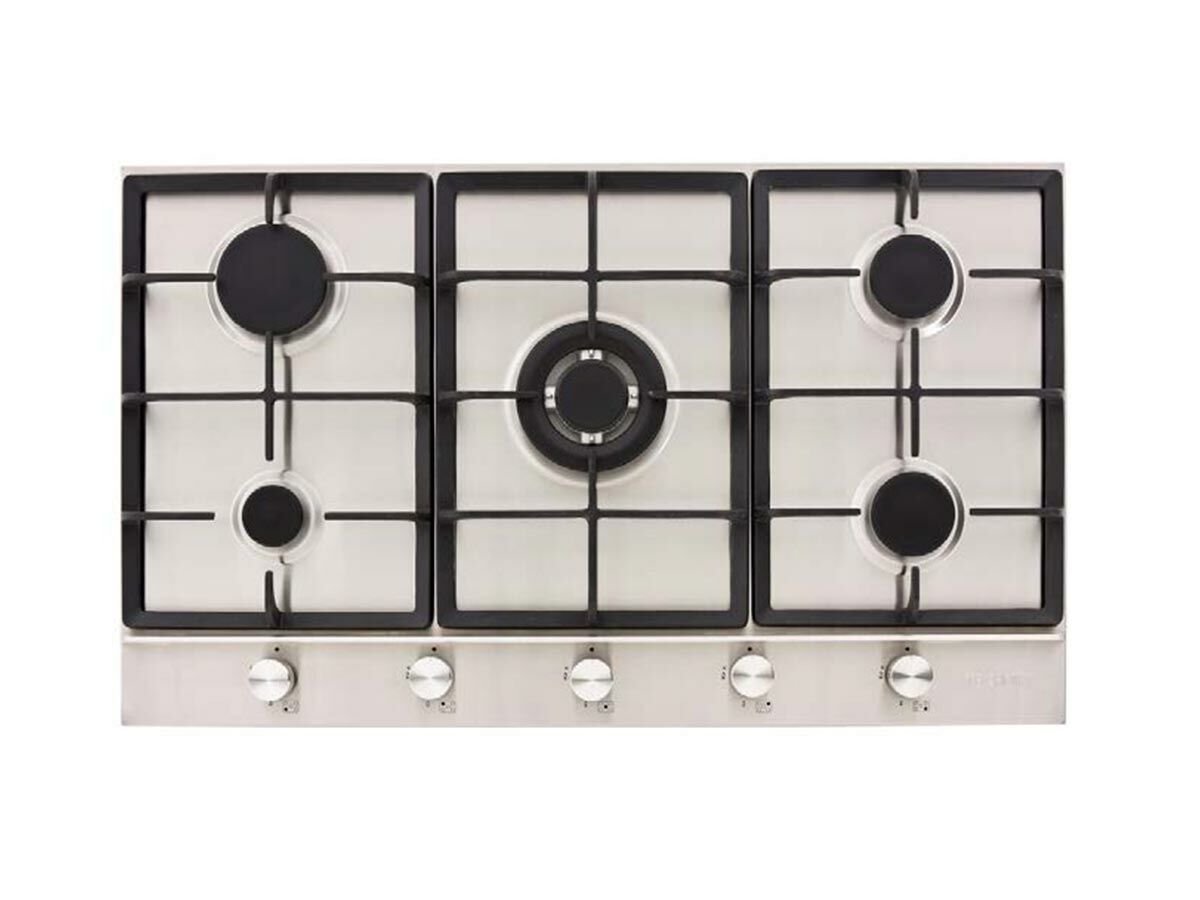Technika H950STXPRO Stainless Steel 5 Burner Cooktop with Wok Adaptor ...