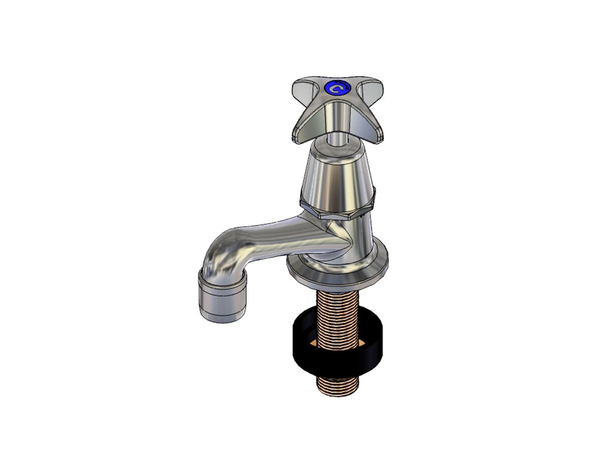 Enware Vandal Proof Pillar Tap Aerated Jumper Valve Chrome (3 Star ...