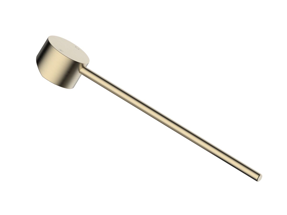 Mizu Drift Basin Mixer Extended Lever Only Brushed Brass from Reece