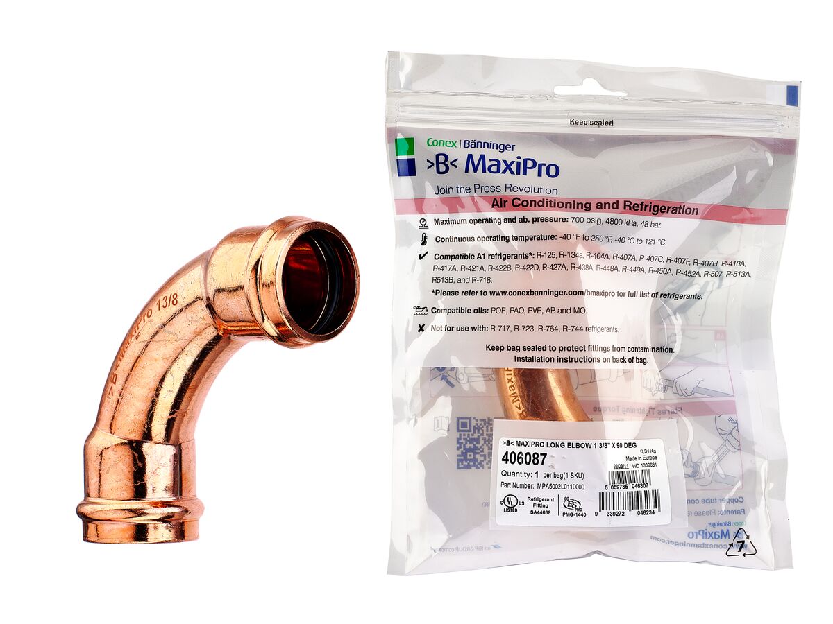 B-Maxipro Long Elbow 1 3/8" x 90 Degree (Bag of 1) from Reece