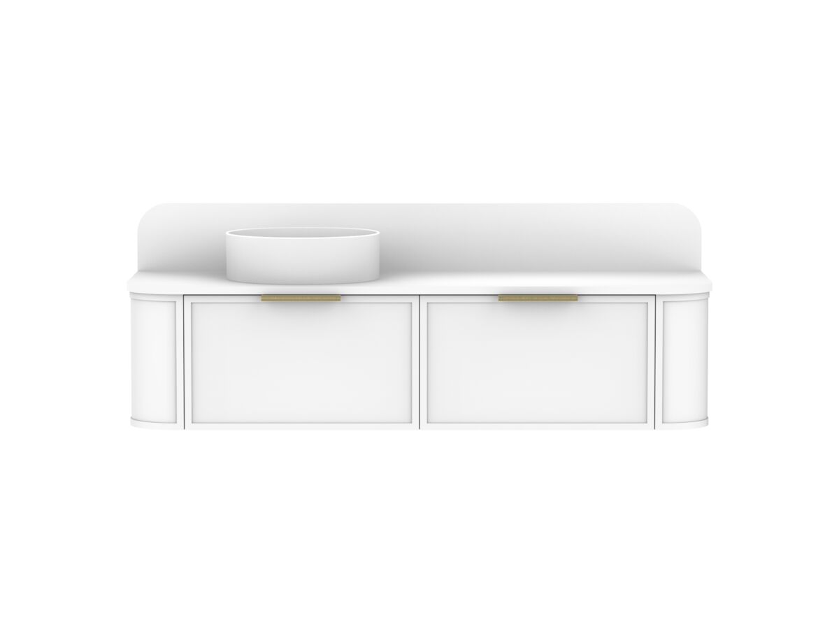 ADP Flo by Alisa & Lysandra All Drawer Wall Hung Vanity Unit Left Bowl ...