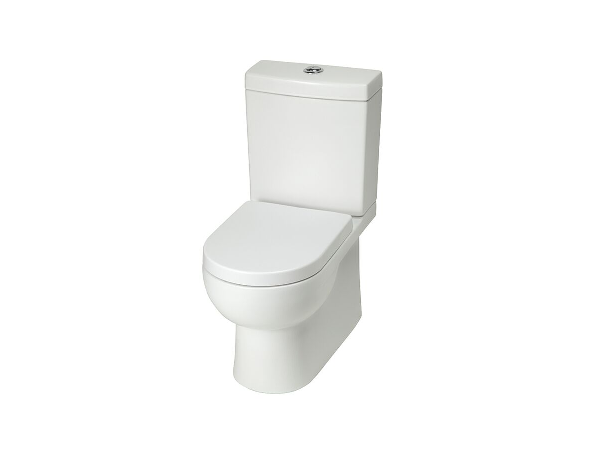 Centro Wall Faced Universal Inlet Toilet Suite with Soft Close Quick ...
