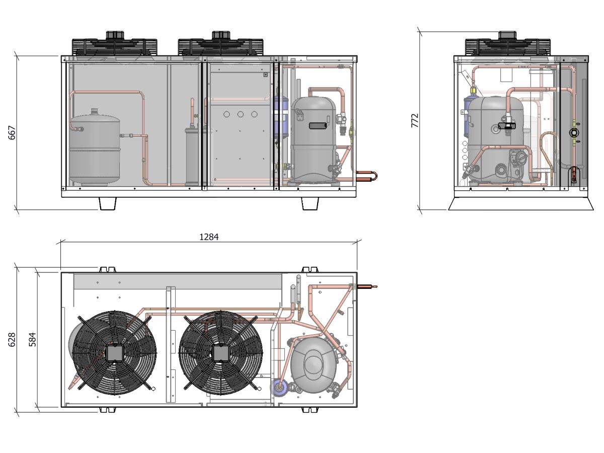 Tecumseh Acpac Packaged Condensing Unit AP5.7M2-4 3 Phase from Reece