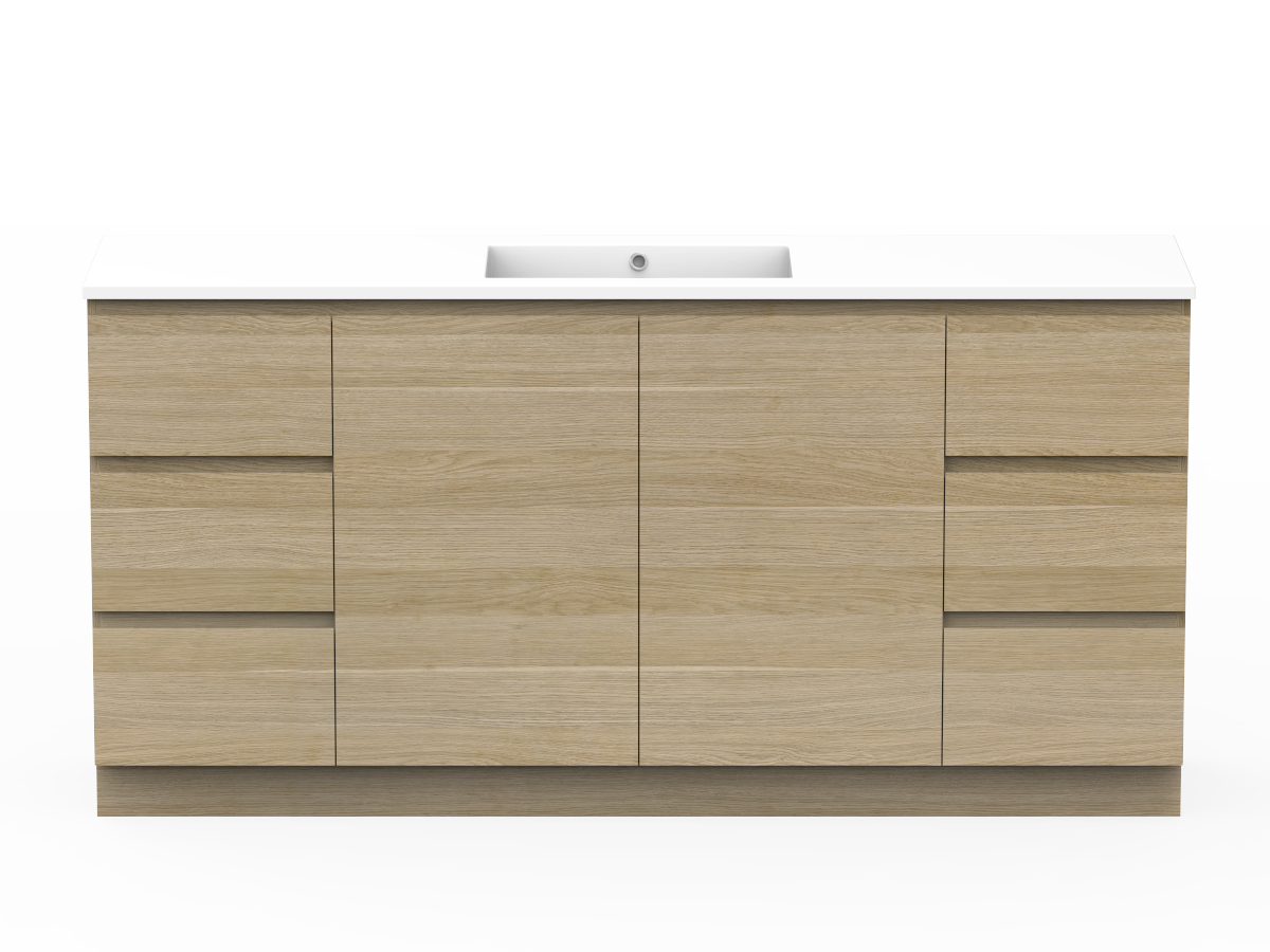 Posh Domaine Plus Conventional 1800mm Single Bowl Basin Floor Mounted ...