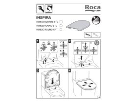 Roca Inspira Rimless Wall Hung Pan Soft Close Quick Release Seat White ...