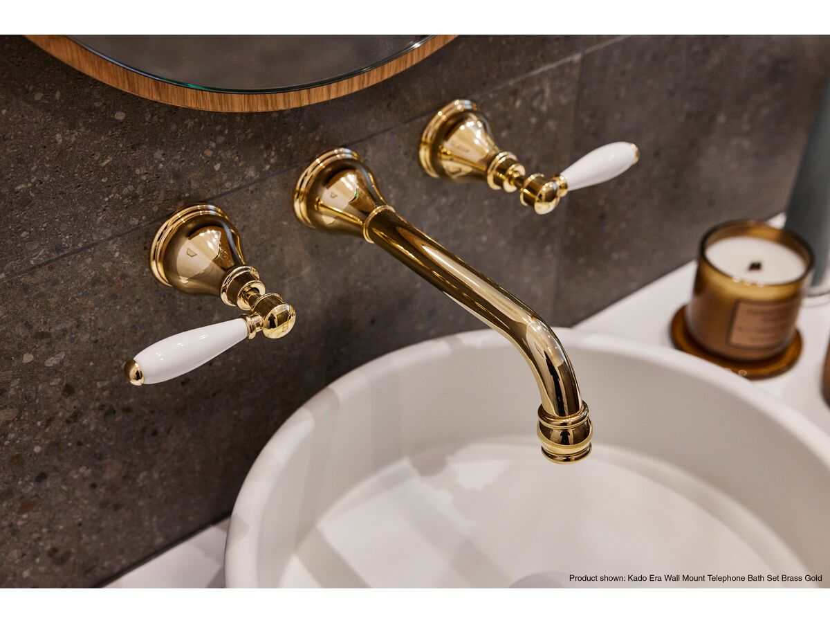 Kado Era Wall Basin Set 200mm Lever Handle Chrome (5 Star) from Reece