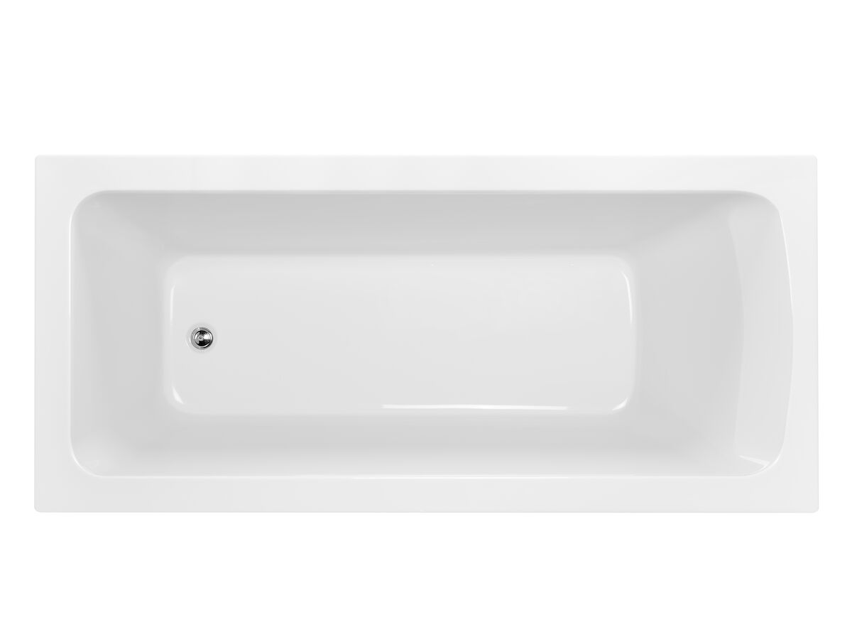 Metro 1650 Inset Bath with Frame Fitted & Self-Supporting Feet from Reece