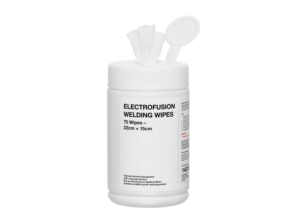 Bridgland Electrofusion Welding Wipes 22cm x 15cm x 75 Pieces from Reece