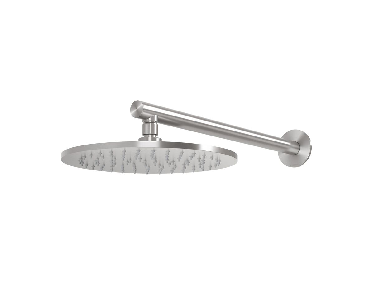 Phoenix Vivid Slimline 316 Stainless Steel Shower Arm & 250mm Rose (3 ...