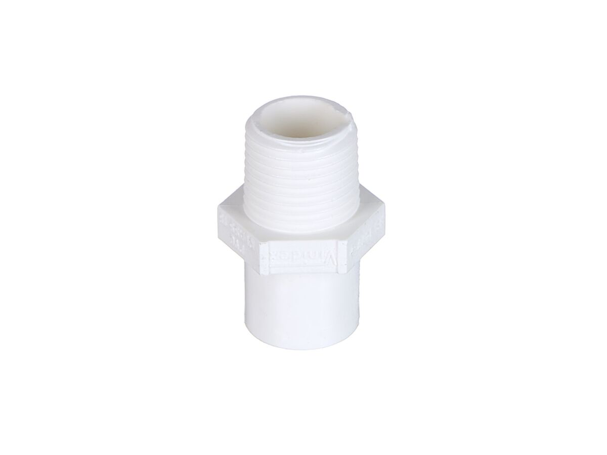PVC Pressure Valve Adaptor #2 15P x 15mm Male from Reece
