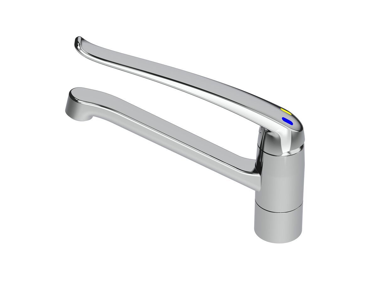 Enware Safira Sink Mixer with Yellow/Blue Indicators (3 Star) from Reece