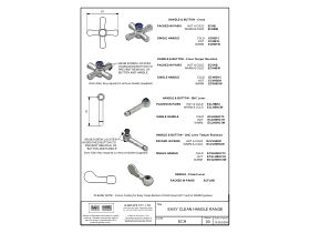 Ram Tapware Easy Clean Handles & Buttons Chrome from Reece