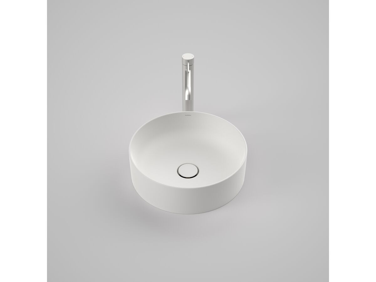 Caroma Liano II 400mm Round Above Counter Basin Matte White from Reece