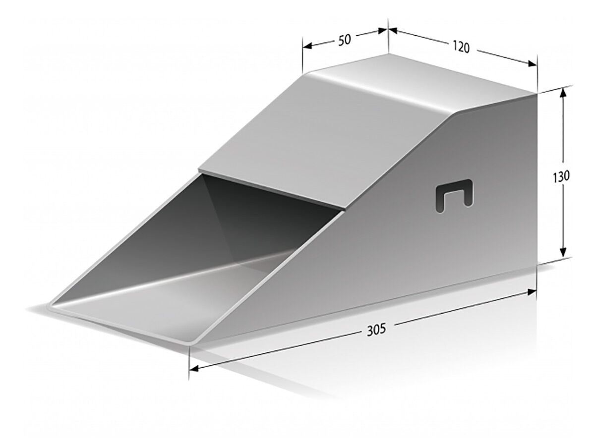 Galvanised Stormwater Kerb Adaptor STD Layback 90/100mm from Reece