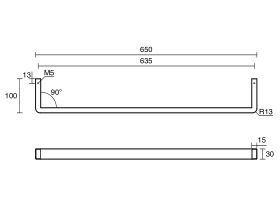 Mizu Stream Heated Towel Rail 850mm (Triple Pack) Polished Stainless ...