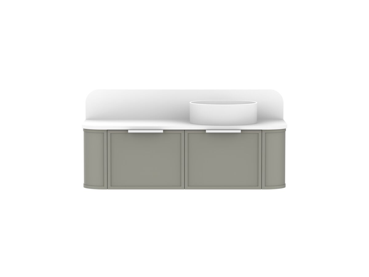 ADP Flo by Alisa & Lysandra All Drawer Wall Hung Vanity Unit Right Bowl ...