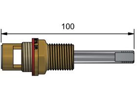 Ram Tapware Easy Clean Ceramic Disc 3/4 Turn Wall Top Spindle Box ...