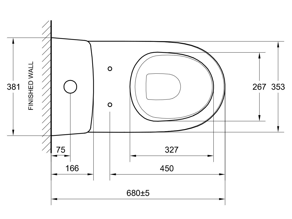 American Standard Cygnet NEW Back to Wall Close Coupled Square Bottom ...