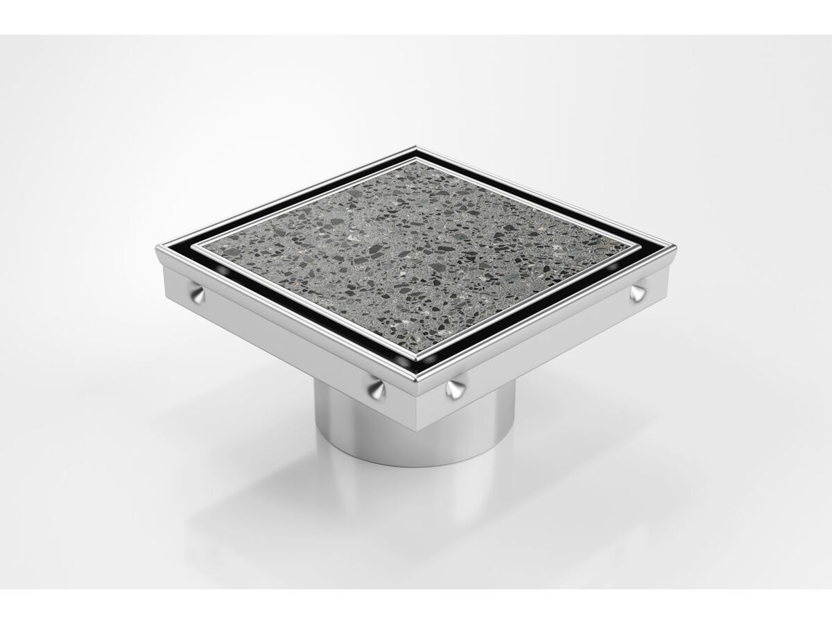 Stormtech SQ100TI Tile Insert 130mm Square Floor Waste with 76mm Outlet ...