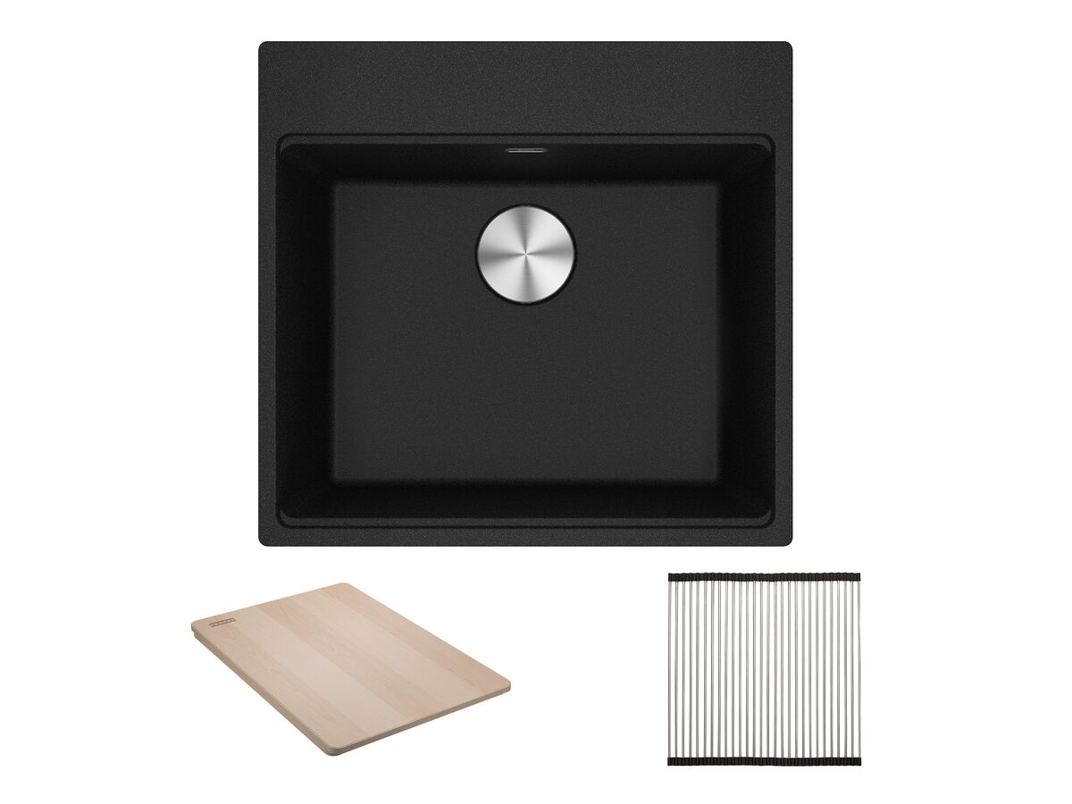 Franke City Fragranite Single Bowl 510mm Inset Sink Pack includes ...