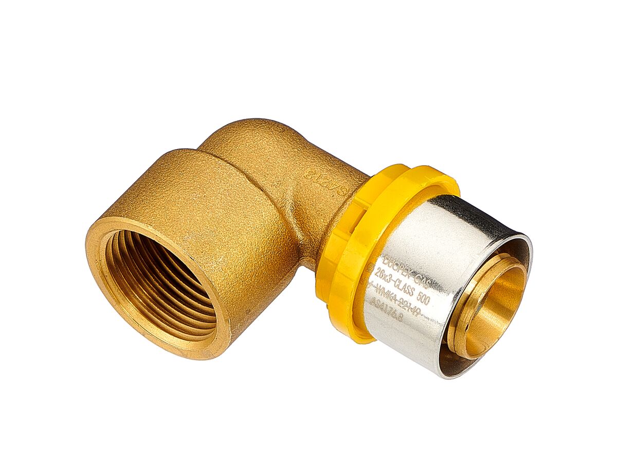 Duopex Gas Crimp Female Elbow 26mm x Duopex Gas Crimp Female Elbow 26mm ...