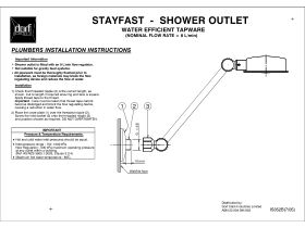 Dorf Stayfast Shower Arm & Rose Chrome (3 Star) from Reece