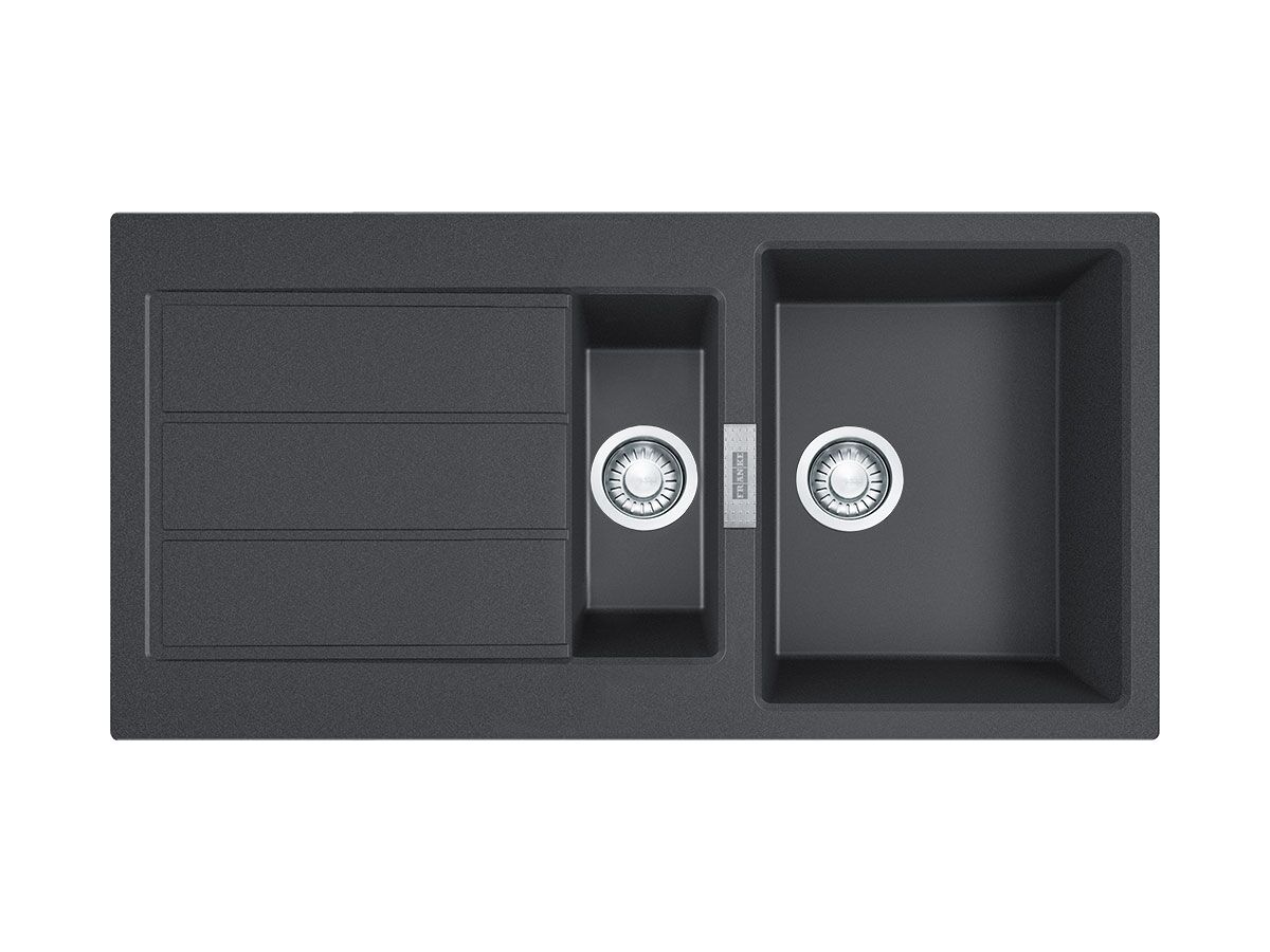 Franke Sirius S2D651CB Tectonite Inset 1& 1/2 Bowl Sink with Drainer ...