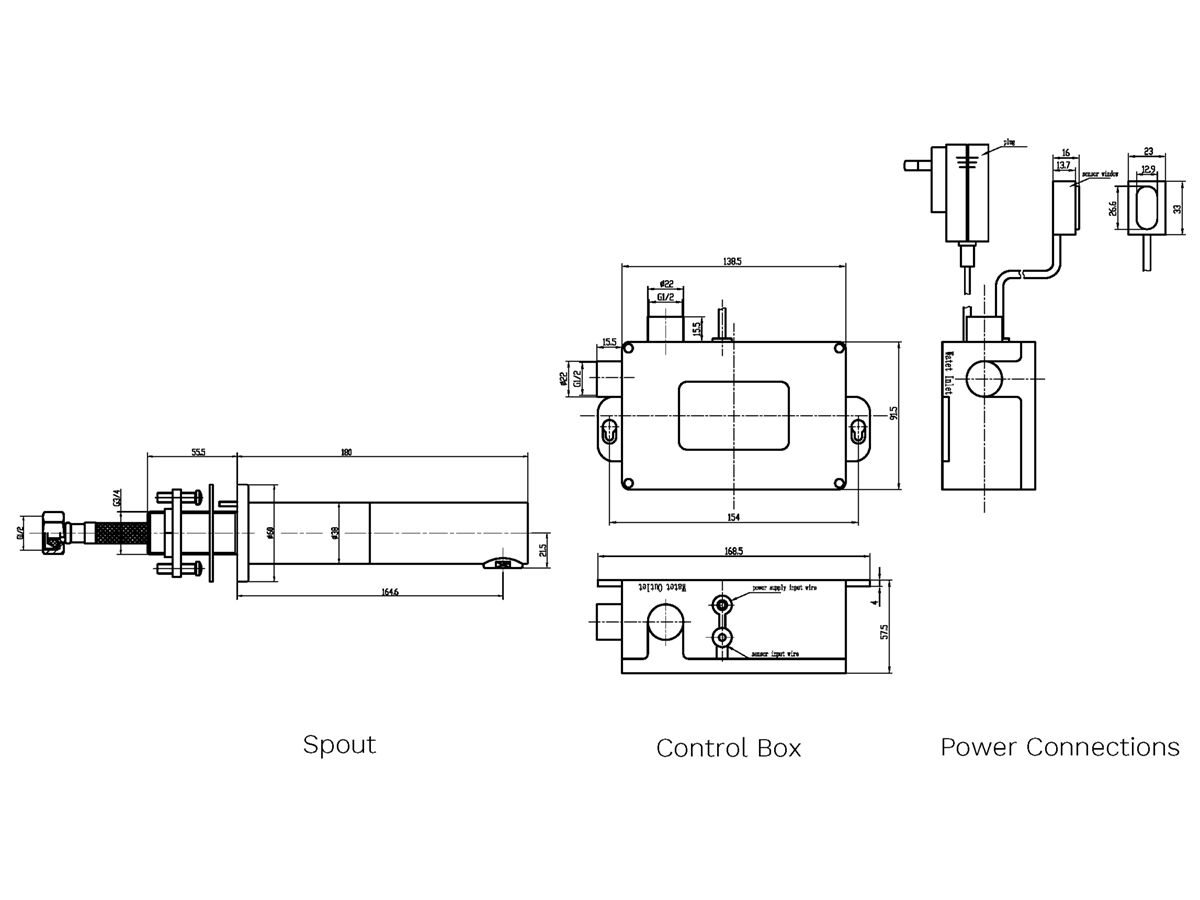 Smartec Wall Sensor 180mm Spout Mains Chrome (6 Star) from Reece