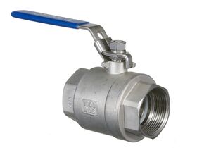 Stainless Steel 316 2-Piece Ball Valve with Lockable Lever Handle ...