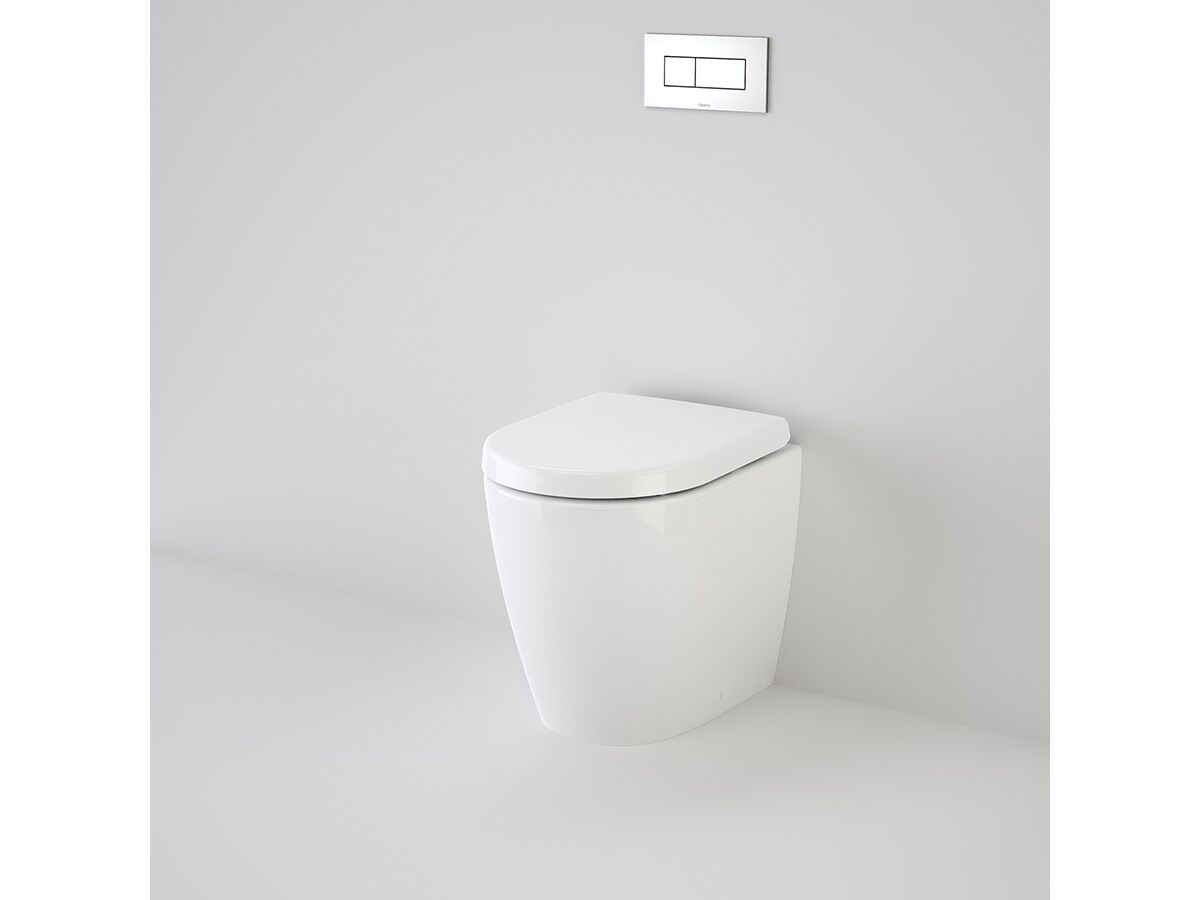 Caroma Urbane Compact Wall Faced P-Trap Back Inlet Pan White (4 Star ...