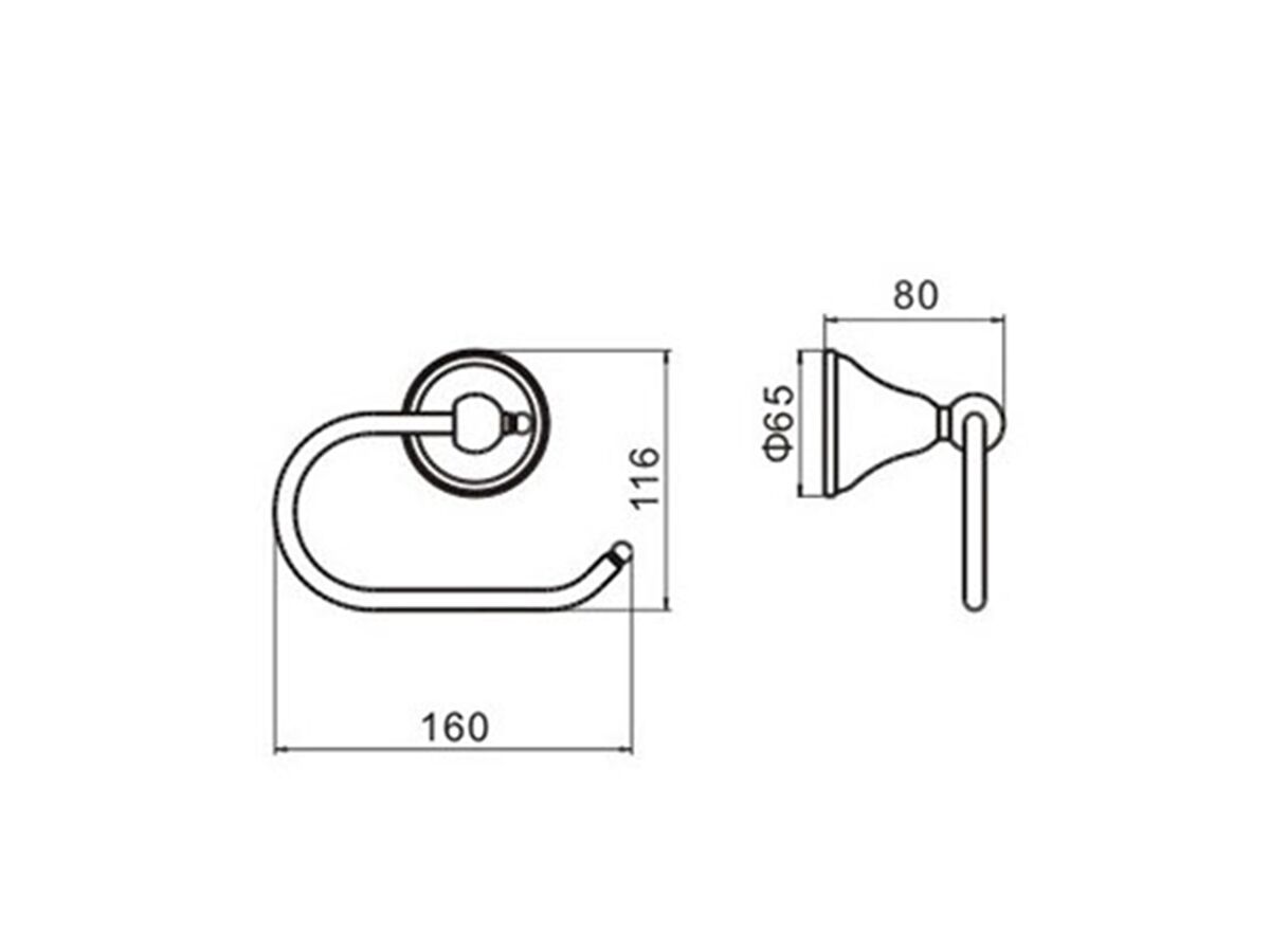 Byron Toilet Roll Holder Chrome from Reece