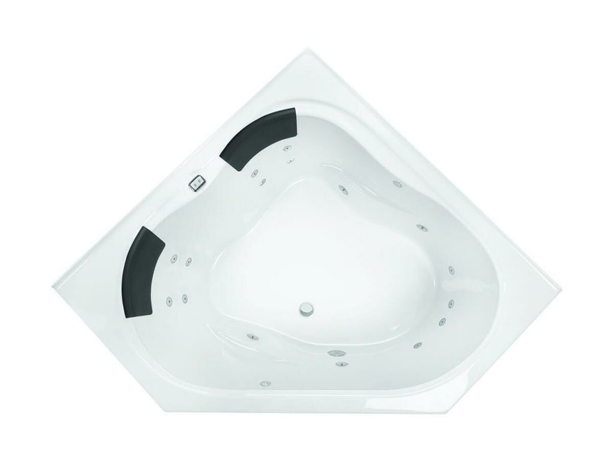 Positano 1500 Contour Spa Wh/Chrome 16 Jt Touch Pad from Reece
