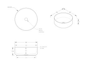 ADP Margot Above Counter Basin Gloss White from Reece