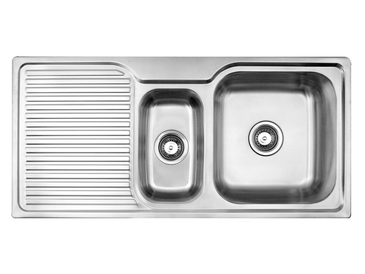 Posh Solus MK2 1 1/3 Bowl Inset Sink Pack. 1050mm Right Hand Bowl 1 ...