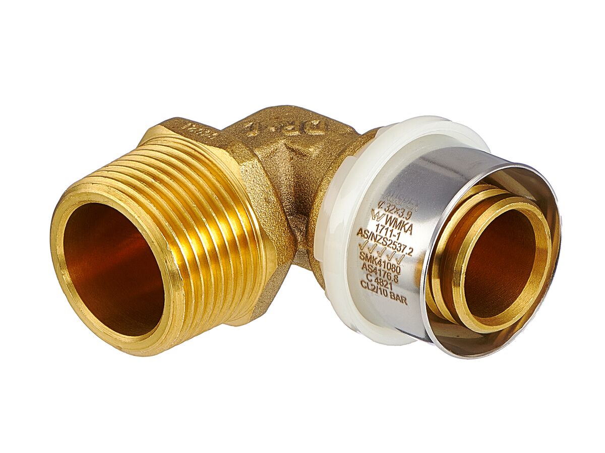 Auspex Gas Elbow Male 32mm x 25mm from Reece