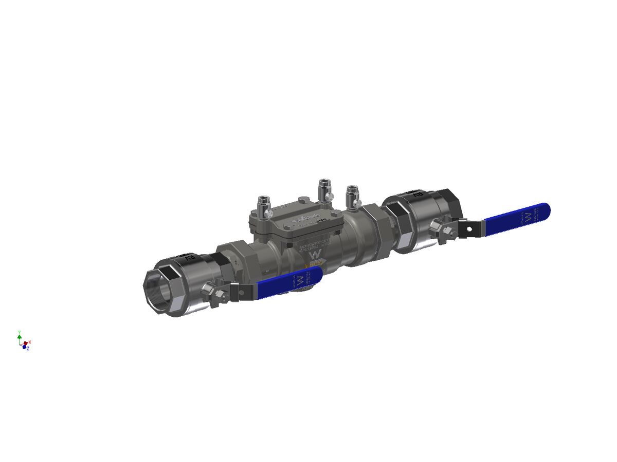 Valvcheq Backflow Double Check Valve Fire with Ball Valve 50mm from Reece