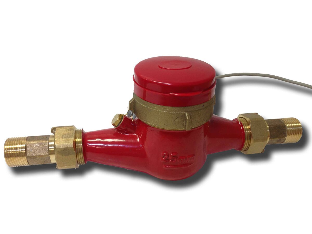 Hot Water Meter With Pulse BSP 25mm from Reece