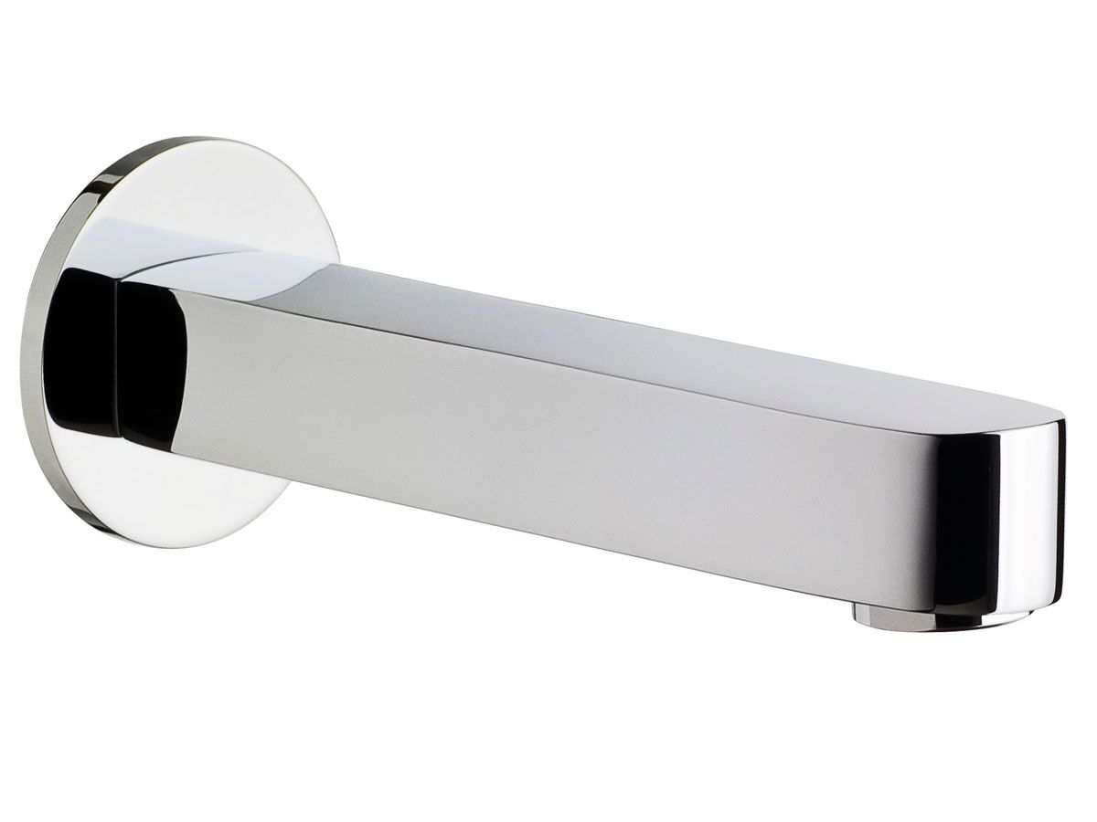 Luka Wall Bath / Spa Outlet with Round Backplate 150mm Chrome from Reece