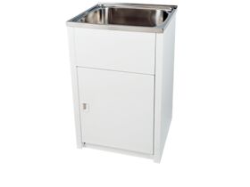 Classic 45 Litre Stainless Steel Laundry Unit with Overflow from Reece