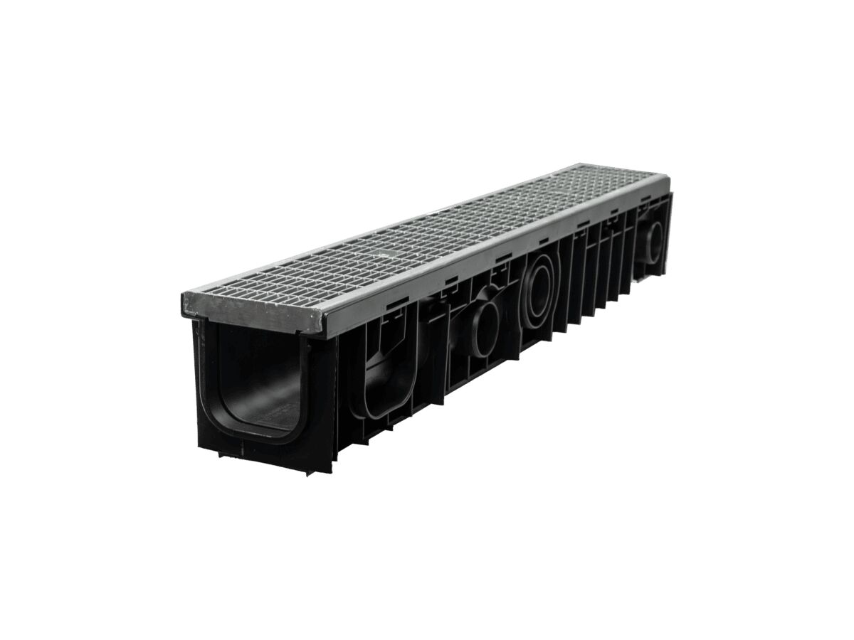 SABdrain 601 Channel with Galvanized Grate 100mm x 100mm x 1000mm from ...