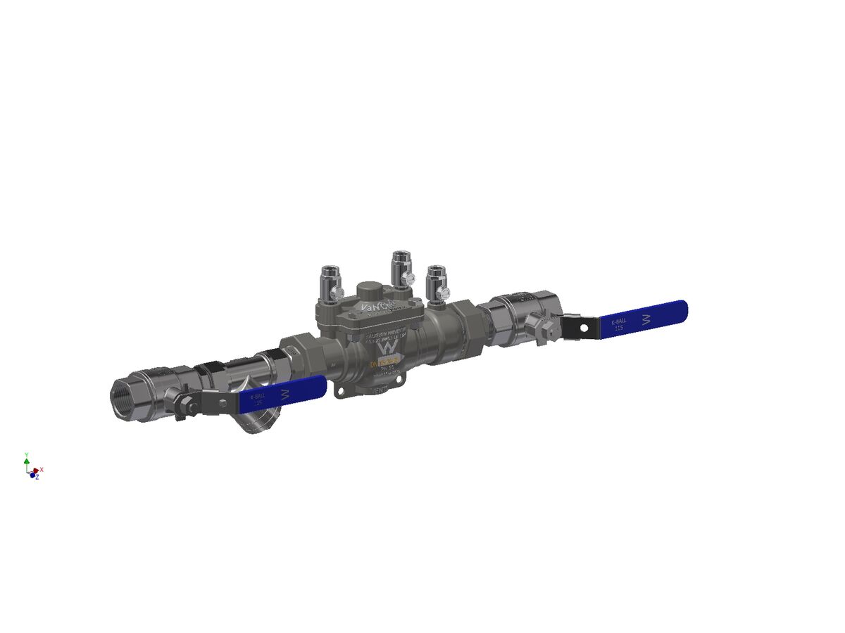 Valvcheq Backflow Reduced Pressure Zone with Ball Valve 25mm from Reece