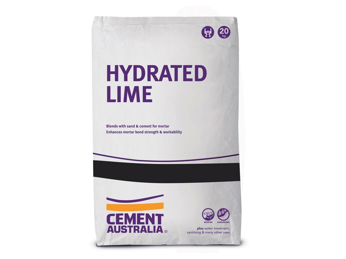 Hydrated Lime Bag Metro 20Kg from Reece