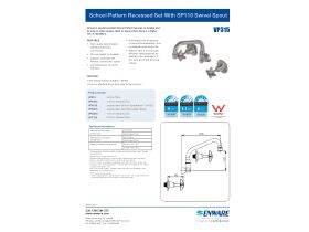 Enware Wall Recess Set Capstan Handle Chrome (3 Star) from Reece