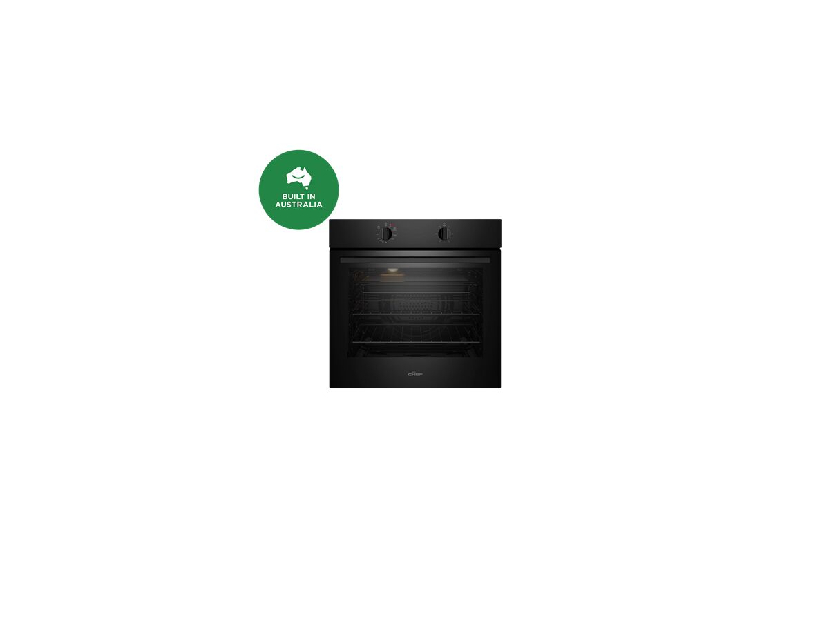 Chef CVE612DB Multi-Function Fan Forced Oven 60cm Black from Reece