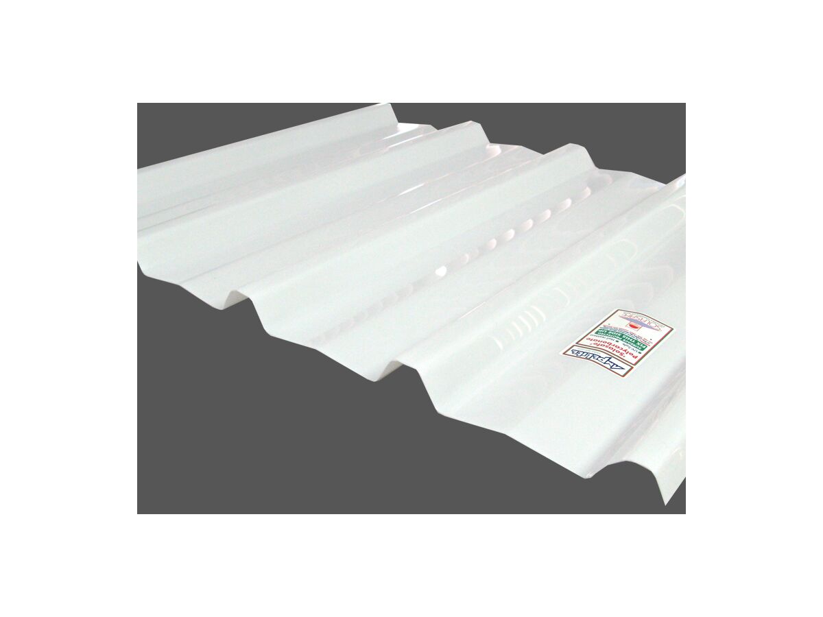 Fibreglass 5 Rib 2400G Opal Per Lineal Metre from Reece