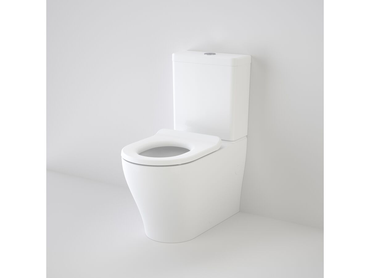 Caroma School Smart Cleanflush Wall Faced Close Coupled BE White Seat ...
