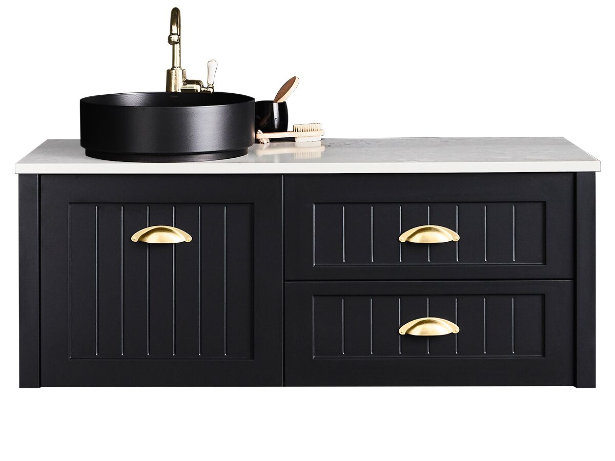 Kado Era 1200mm Wall Hung Vanity Unit 1 Door 2 Drawers (No Basin) from ...