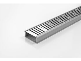 65PSG25 Linear Drainage System with Stainless Steel Grate and uPVC ...