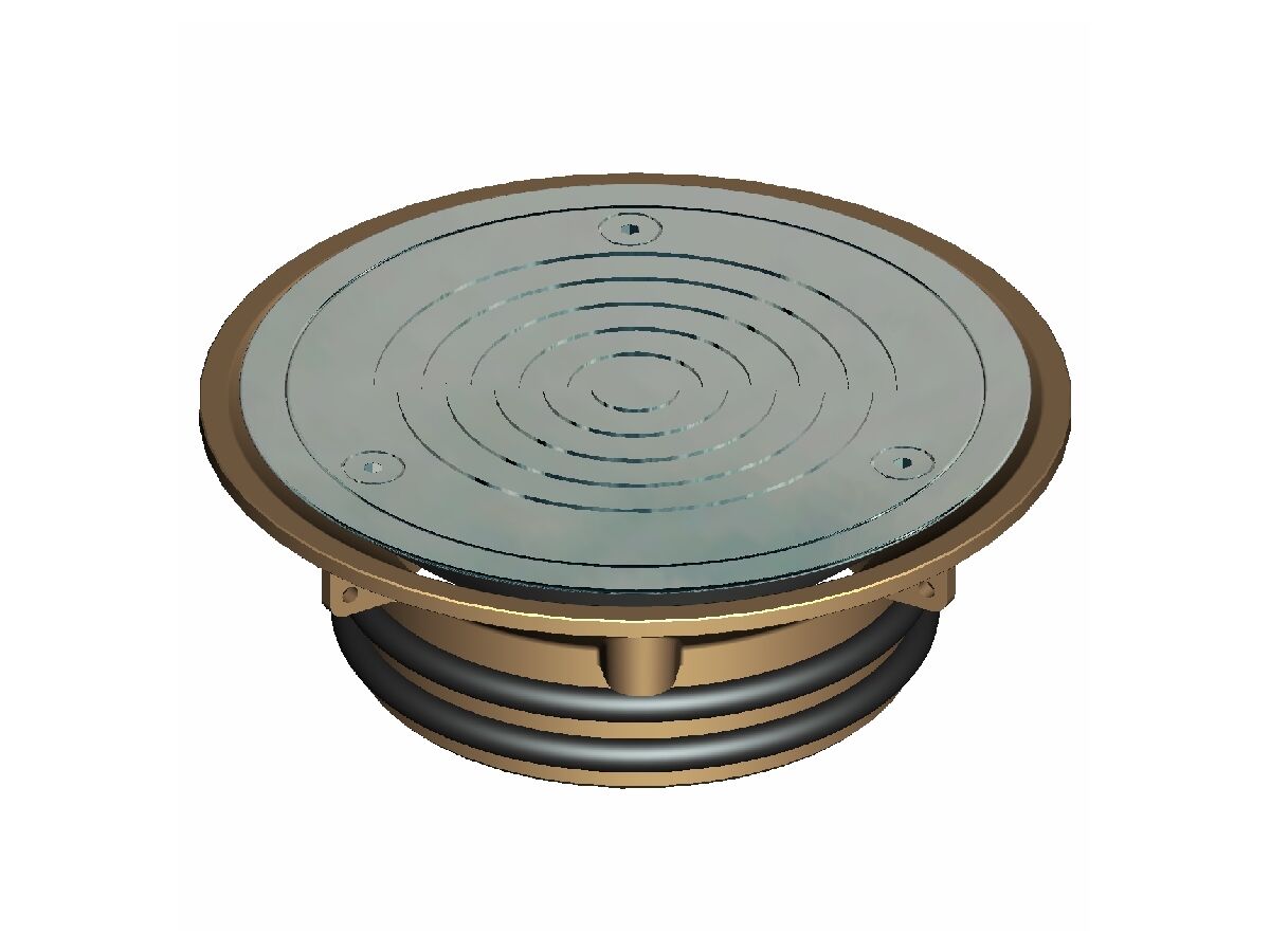 Vinyl Floor Waste Clear Out Anti-Slip 100mm Chrome from Reece