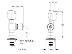 Ezy-Drink CP Lead Safe Vertical Push Button Drinking Bubbler Tap MI RH ...